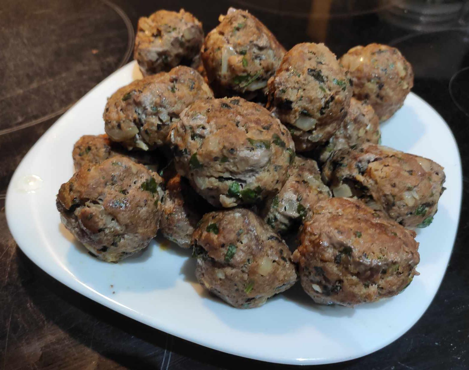 Greek meatballs - keftedakia - Kastra Recipes - Authentic Greek ...