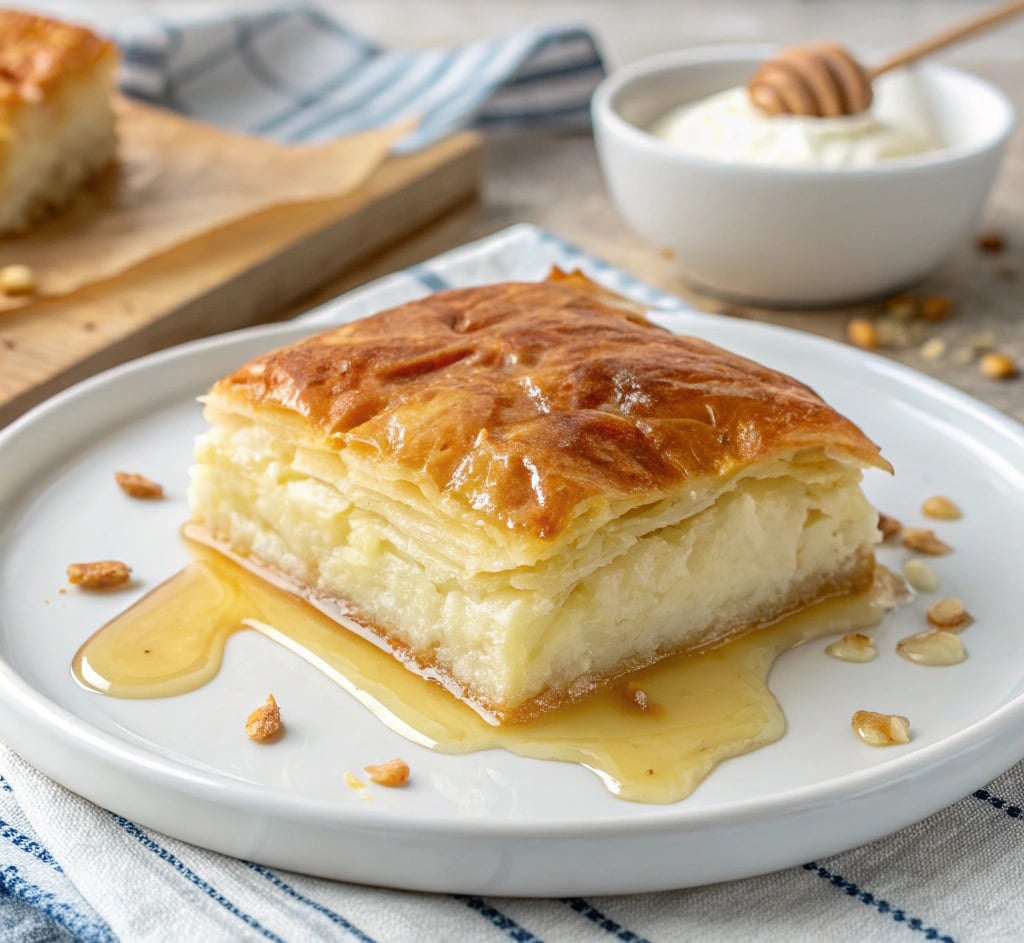 Traditional Greek Galaktoboureko Recipe - Kastra Recipes